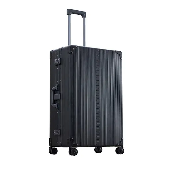 ALEON Macro Traveler Aluminum Spinner Suitcase - Black