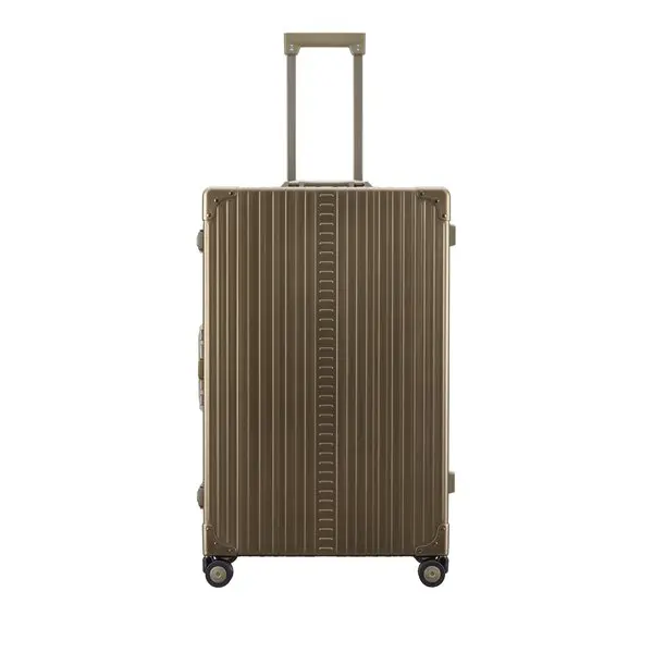 ALEON Macro Traveler Aluminum Spinner Suitcase - Brown