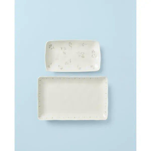 LENOX Oyster Bay Nesting Serving Platters, 2-piece Set