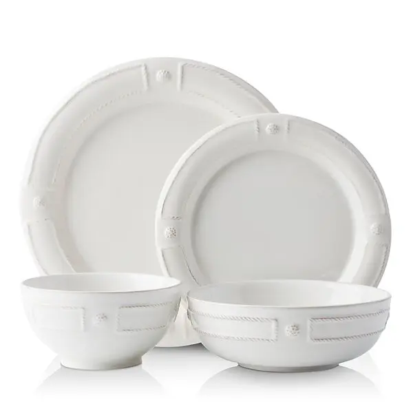 JULISKA Berry & Thread French Panel 4-piece Setting - Whitewash