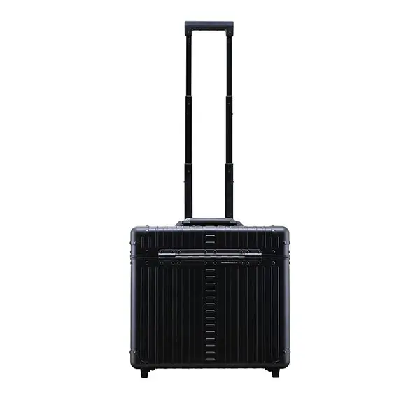 ALEON 17-inch Aluminum Wheeled Pilot Bag - Black