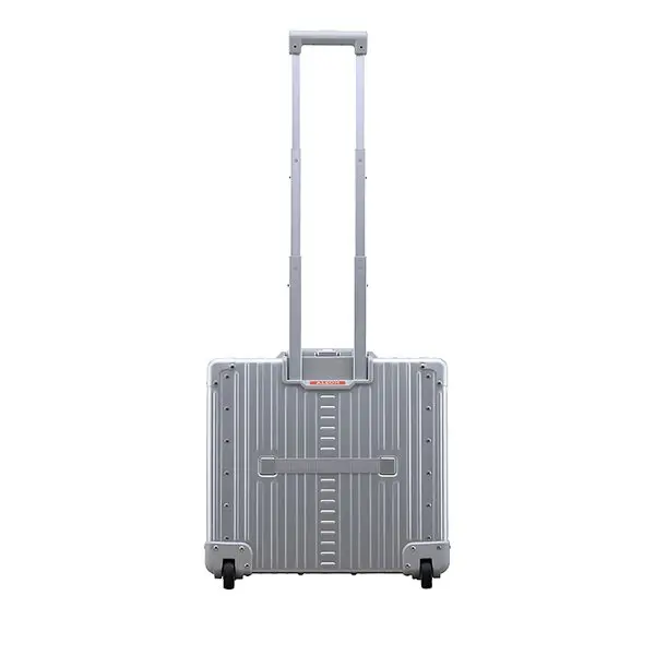 ALEON 17-inch Aluminum Wheeled Pilot Bag - Silver