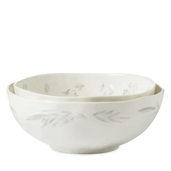 LENOX Oyster Bay Nesting Serving Bowls, 2-piece Set