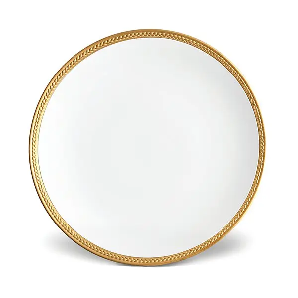L'Objet Soie Tressee Dinner Plate - Gold