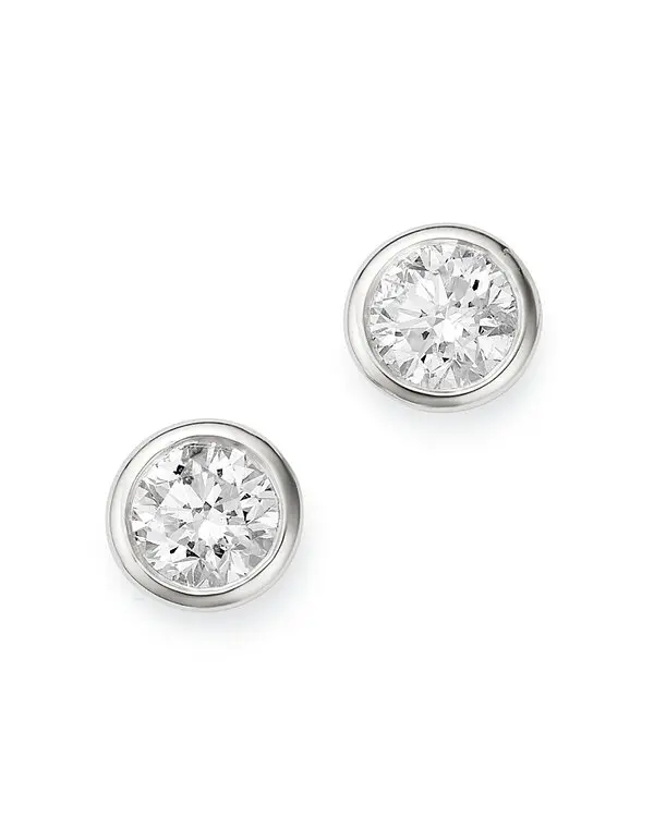Bloomingdale'S 0.75 Tcw Diamond Stud Earrings In 14k Gold - White