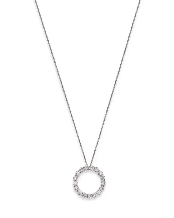 Bloomingdale'S Diamond Circle Pendant, 3.0 Tcw - White