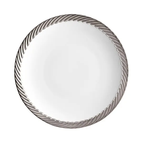 L'Objet Corde Dinner Plate - Platinum