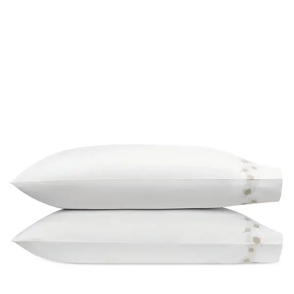 MATOUK Feather Cotton King Pillowcase, Pair - Champagne