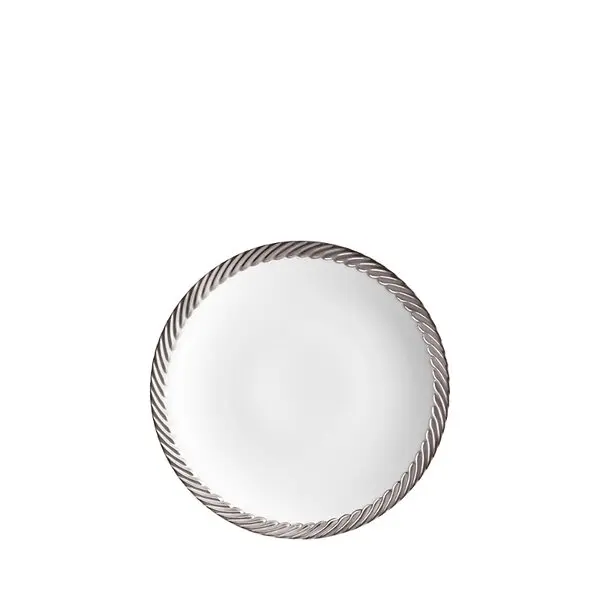 L'Objet Corde Dessert Plate - Platinum