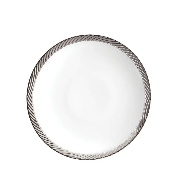 L'Objet Corde Soup Plate - Platinum