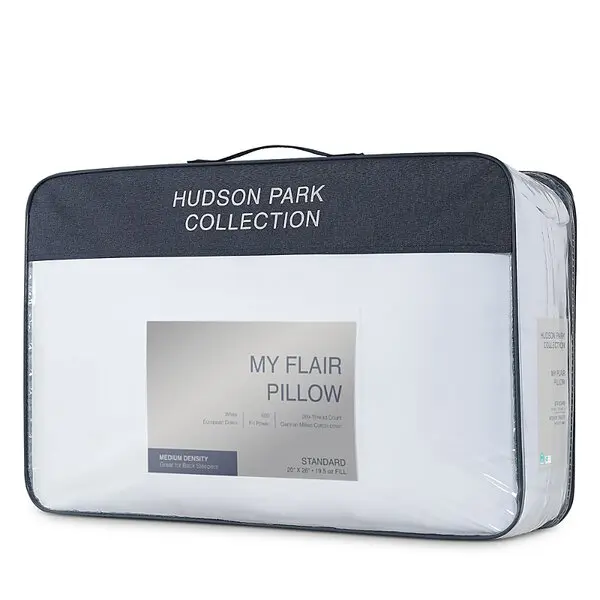 HUDSON PARK COLLECTION My Flair Asthma & Allergy Friendly Down Standard Medium Pillow Exclusive - White