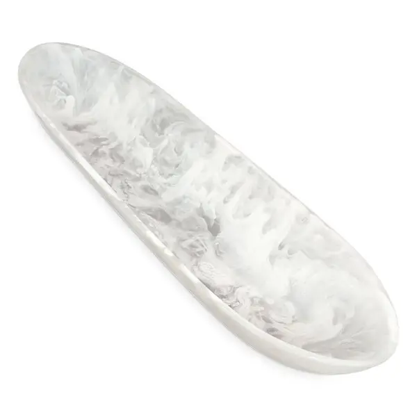 NASHI Boat Bowl - White Swirl