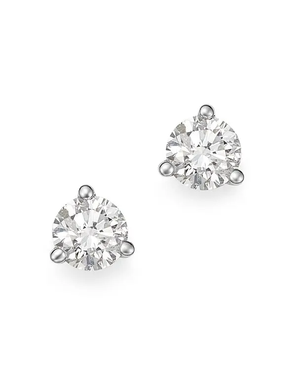 Bloomingdale'S Diamond Stud Earrings, 0.60 Tcw - White