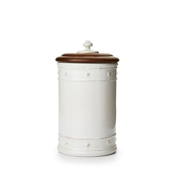 JULISKA Berry & Thread 10 Canister With Wooden Lid - Whitewash