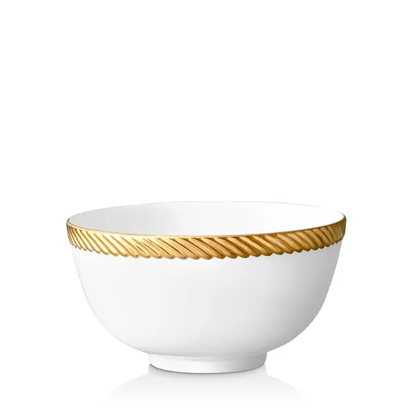 L'Objet Corde Platinum Cereal Bowl - Gold