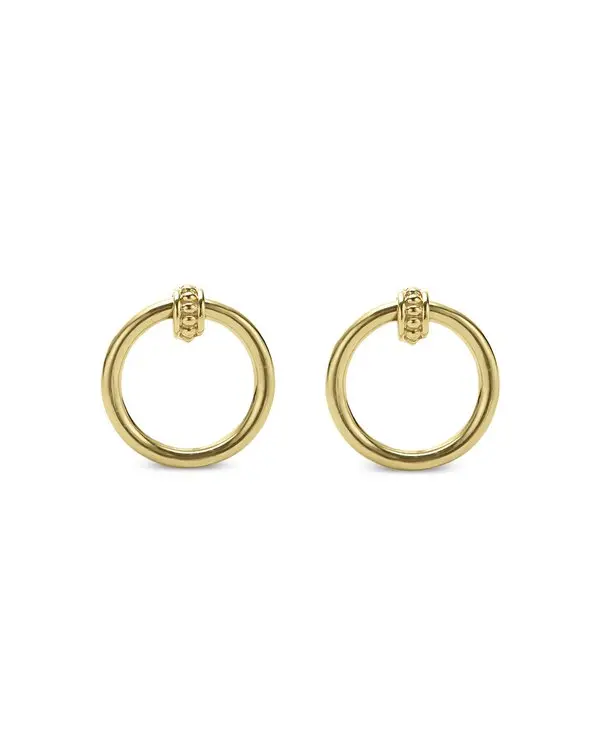 Lagos 18k Meridian Circle Stud Earrings