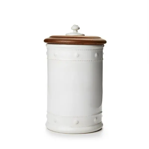 JULISKA Berry & Thread 11.5 Canister With Wooden Lid - Whitewash