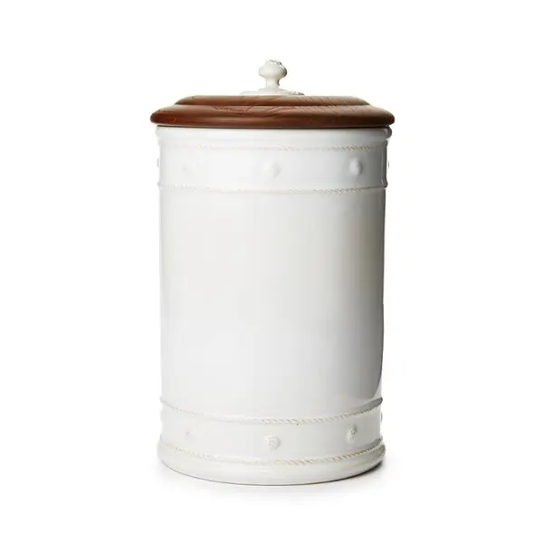 JULISKA Berry & Thread 13 Canister With Wooden Lid - Whitewash