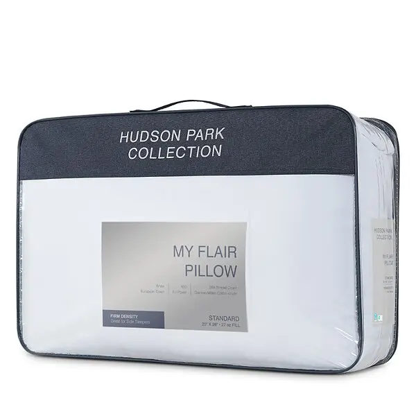 HUDSON PARK COLLECTION My Flair Asthma & Allergy Friendly Down Standard Firm Pillow Exclusive - White