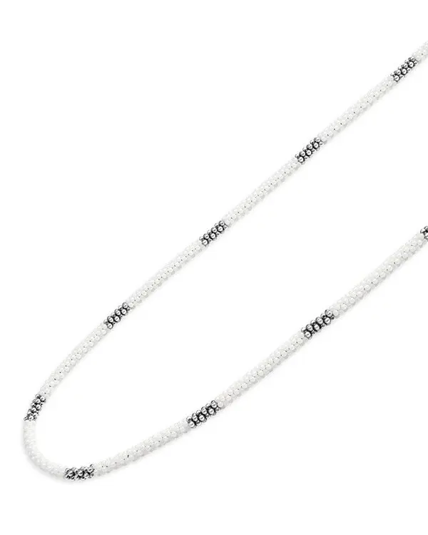 Lagos Sterling Silver And Ceramic Bead Collar Necklace