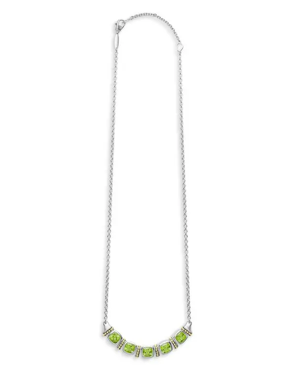 Lagos 18k Yellow Gold & Sterling Silver Rittenhouse Peridot Necklace