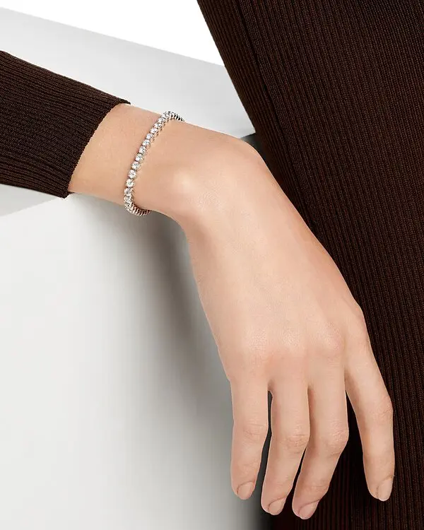 Bloomingdale'S Diamond Tennis Bracelet - White