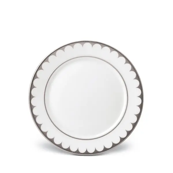 L'Objet Aegean Filet Bread & Butter Plate - White/platinum