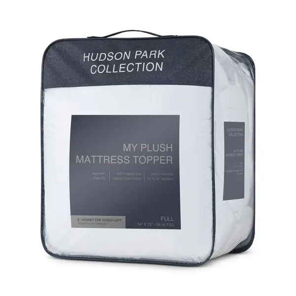 HUDSON PARK COLLECTION Bloomingdale's My Plush Mattress Topper, Full