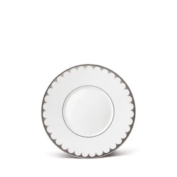 L'Objet Aegean Filet Saucer - White/platinum