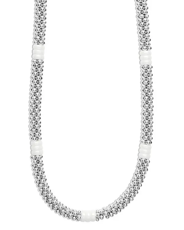 Lagos 18k Yellow Gold & Sterling Rondelle Collar Necklace