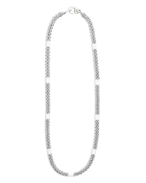 Lagos 18k Yellow Gold & Sterling Rondelle Collar Necklace