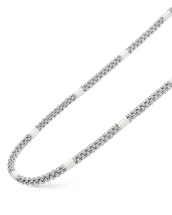 Lagos 18k Yellow Gold & Sterling Rondelle Collar Necklace