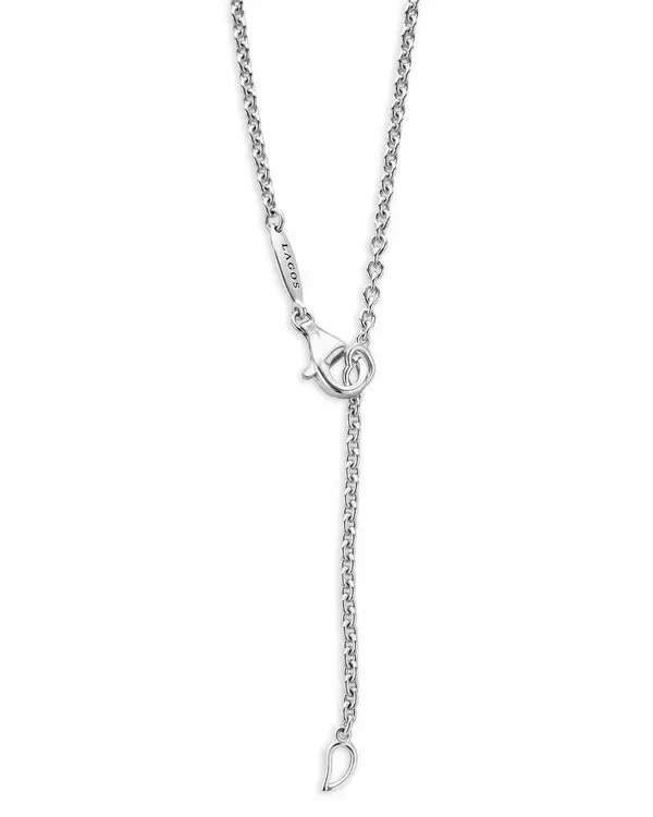 Lagos 18k Yellow Gold And Sterling Diamond Pendant Necklace - Silver