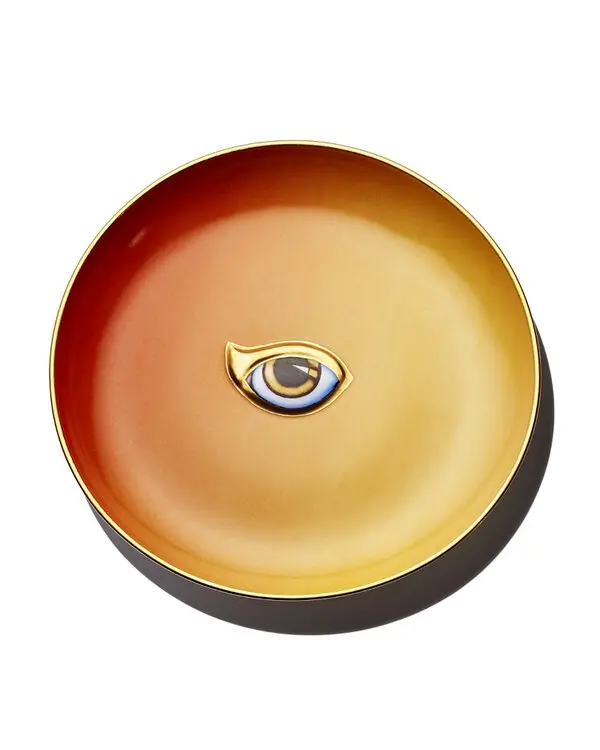 L'Objet Lito Eye Canape Plate - Orange/yellow