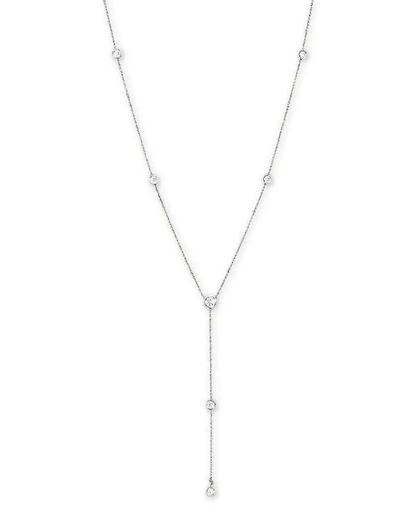 Bloomingdale'S Diamond Station Lariat Necklace In 14k Gold, 0.75 Tcw - White