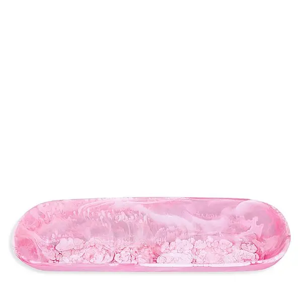 NASHI Classical Rectangular Platter - Pink Swirl