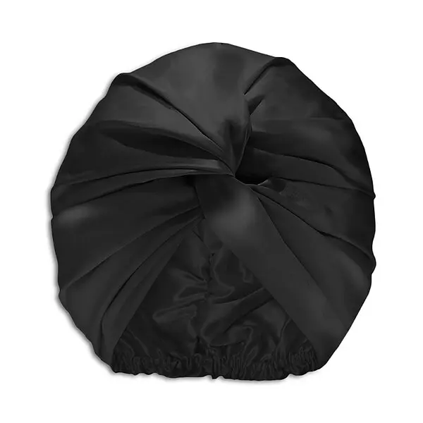 Slip Pure Silk Turban - Black
