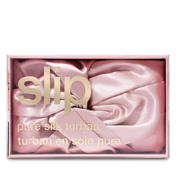 Slip Pure Silk Turban - Pink