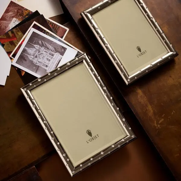 L'Objet Stars Frame In 4 X 6 - Platinum