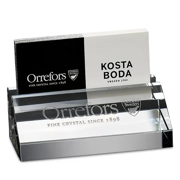 ORREFORS Wall Street Business Card Holder - Clear