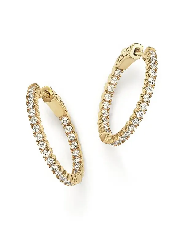 Bloomingdale'S Diamond Hoop Earrings 1.0 Tcw In 14k Yellow - Gold