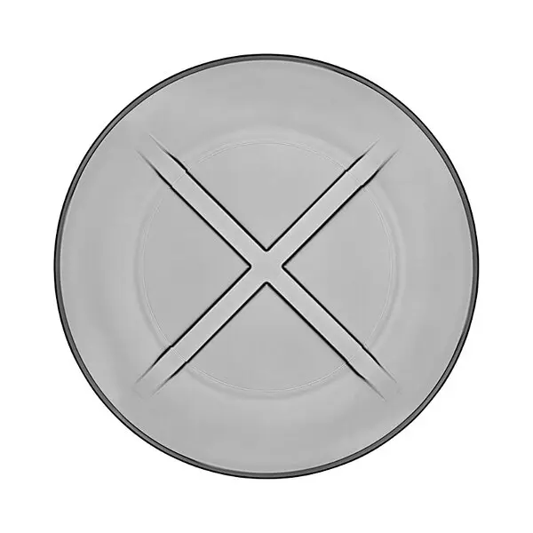 KOSTA BODA Bruk Salad Plate - Gray