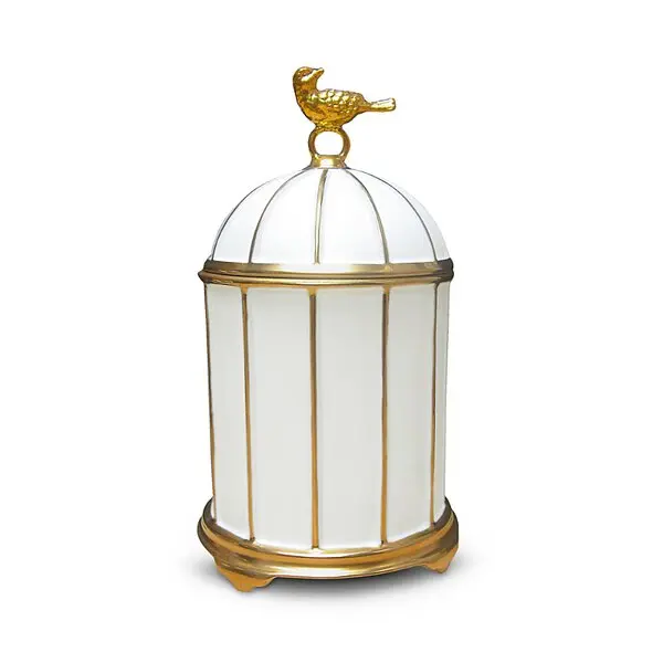 L'Objet Birdcage Candle - White/gold