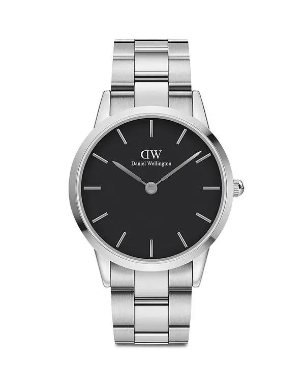 DANIEL WELLINGTON Iconic Link 40mm Watch - Black