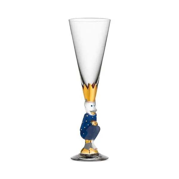 ORREFORS Sparkling Devil Champagne Flute - Blue