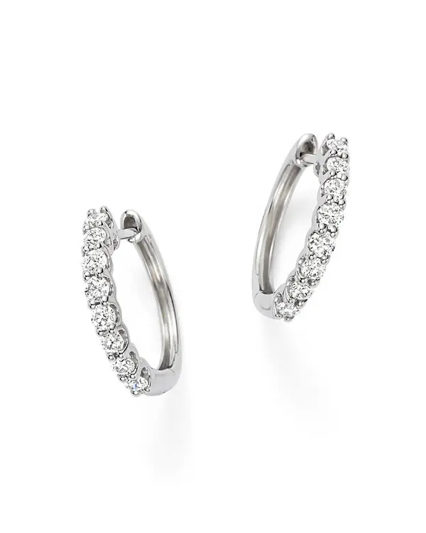 Bloomingdale'S Diamond Hoop Earrings, 0.60 Tcw - White