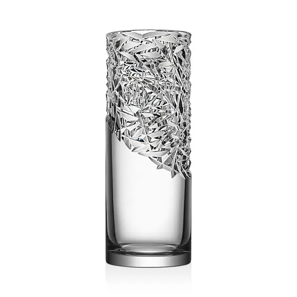 ORREFORS Carat Vase, Upper Cut - No Color
