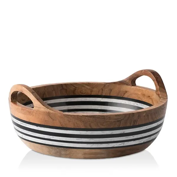 JULISKA Stonewood Round Serving Bowl - Stripe