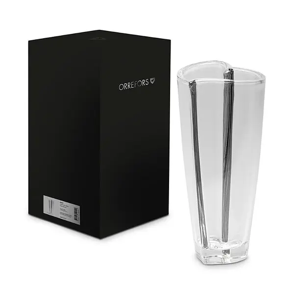 ORREFORS Large Heart Vase - Clear