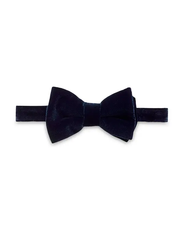 Eton Velvet Silk Bow Tie - Blue